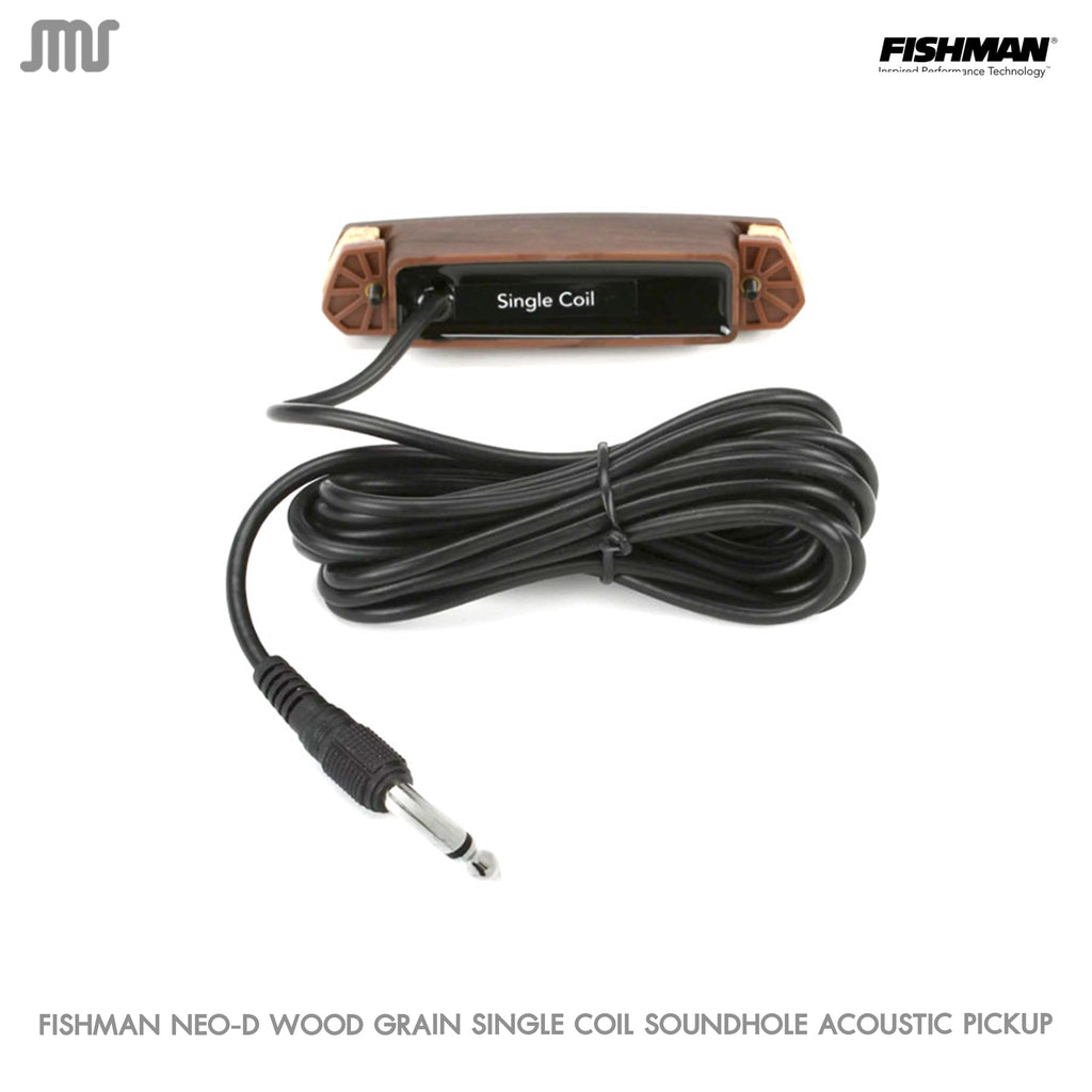 FISHMAN NEO-D WOOD GRAIN SINGLE COIL SOUNDHOLE ACOUSTIC PICKUP ...