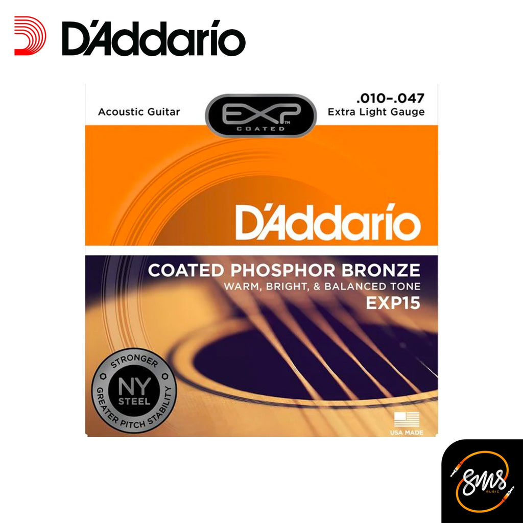 สายกีต้าร์โปร่ง D’Addario EXP PHOSPHOR (EXP15) | Symphonymusicshop