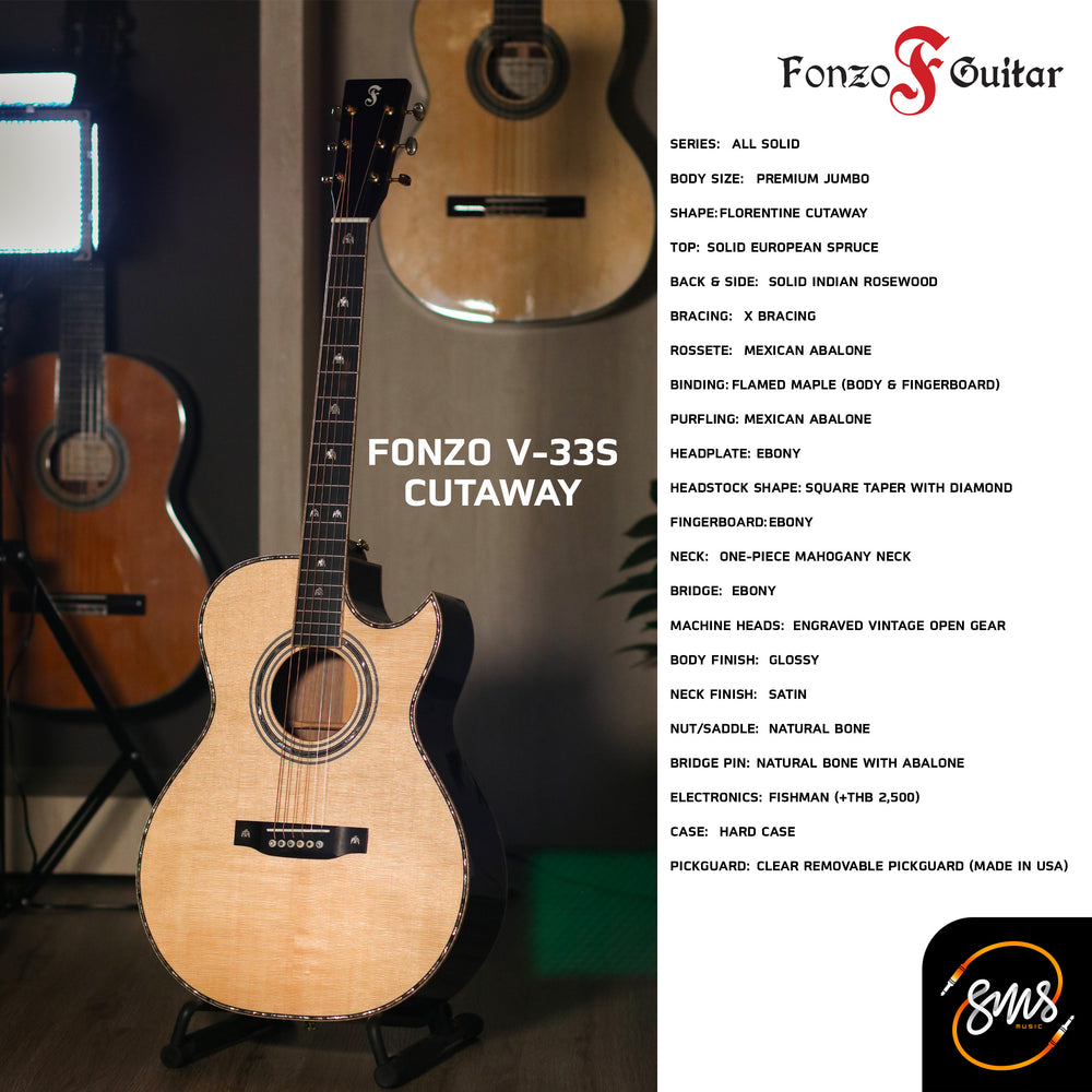 FONZO V-33S Cutaway | Symphonymusicshop