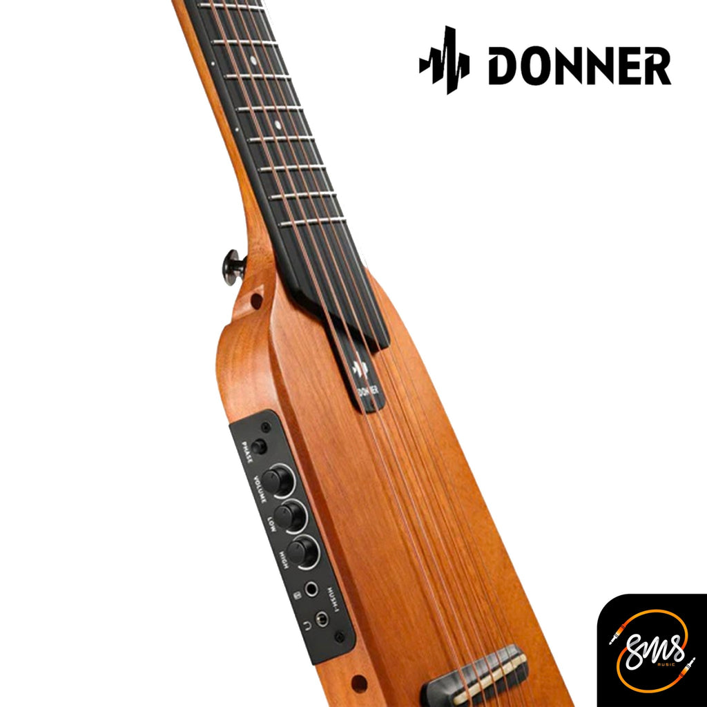 กีต้าร์โปร่งไฟฟ้า Donner HUSH-l silent guitar | Symphonymusicshop