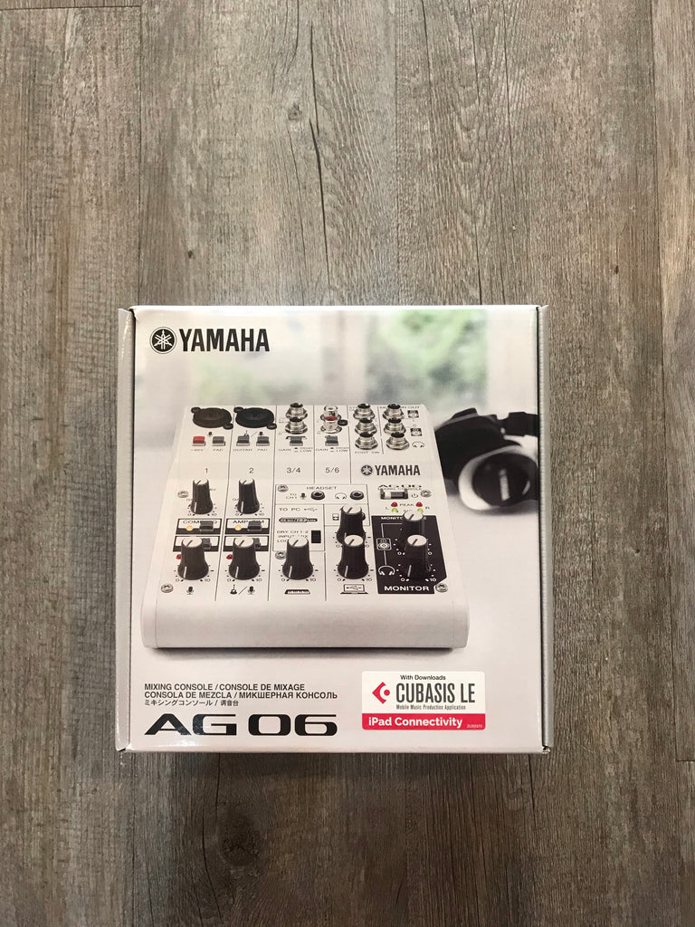อุปกรณ์บันทึกเสียง Yamaha AG06 Mixer with USB Audio Interface ...
